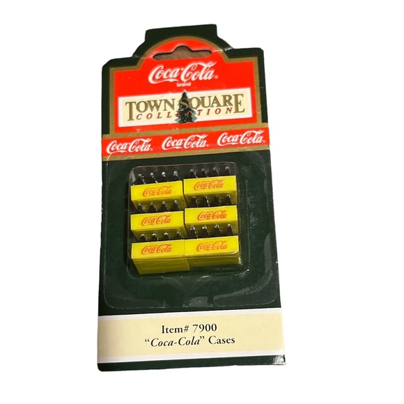 Art | Coca Cola Town Square Miniature Collectable Cases Of Coke Bottles ...